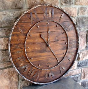 Funky Clock From Reclaimed Wood | Upcycle Art