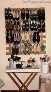 Recycled Pallet Shoe Racks | Upcycle Art