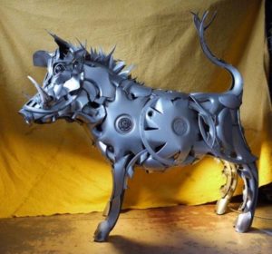 Sculptures Made From Recycled Bicycle Parts | Upcycle Art